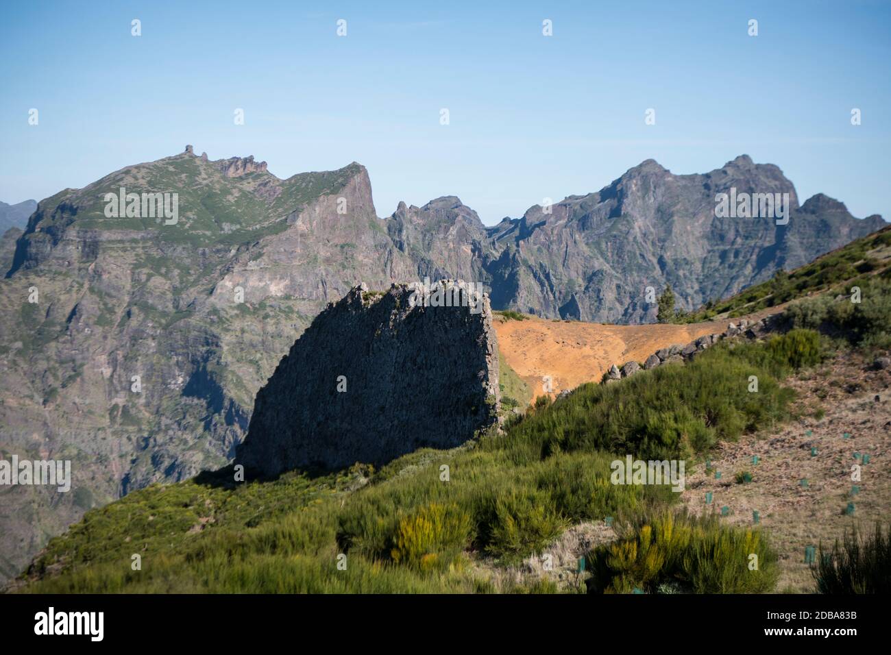 the Landscape and Mountains of the Madeira National Park in Central ...