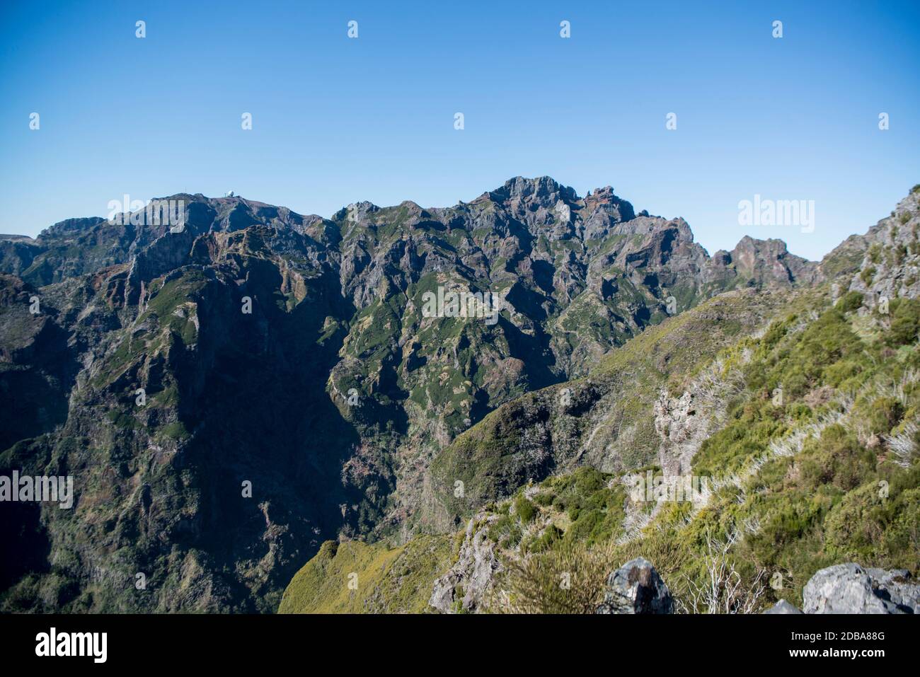 the Landscape and Mountains of the Madeira National Park in Central ...