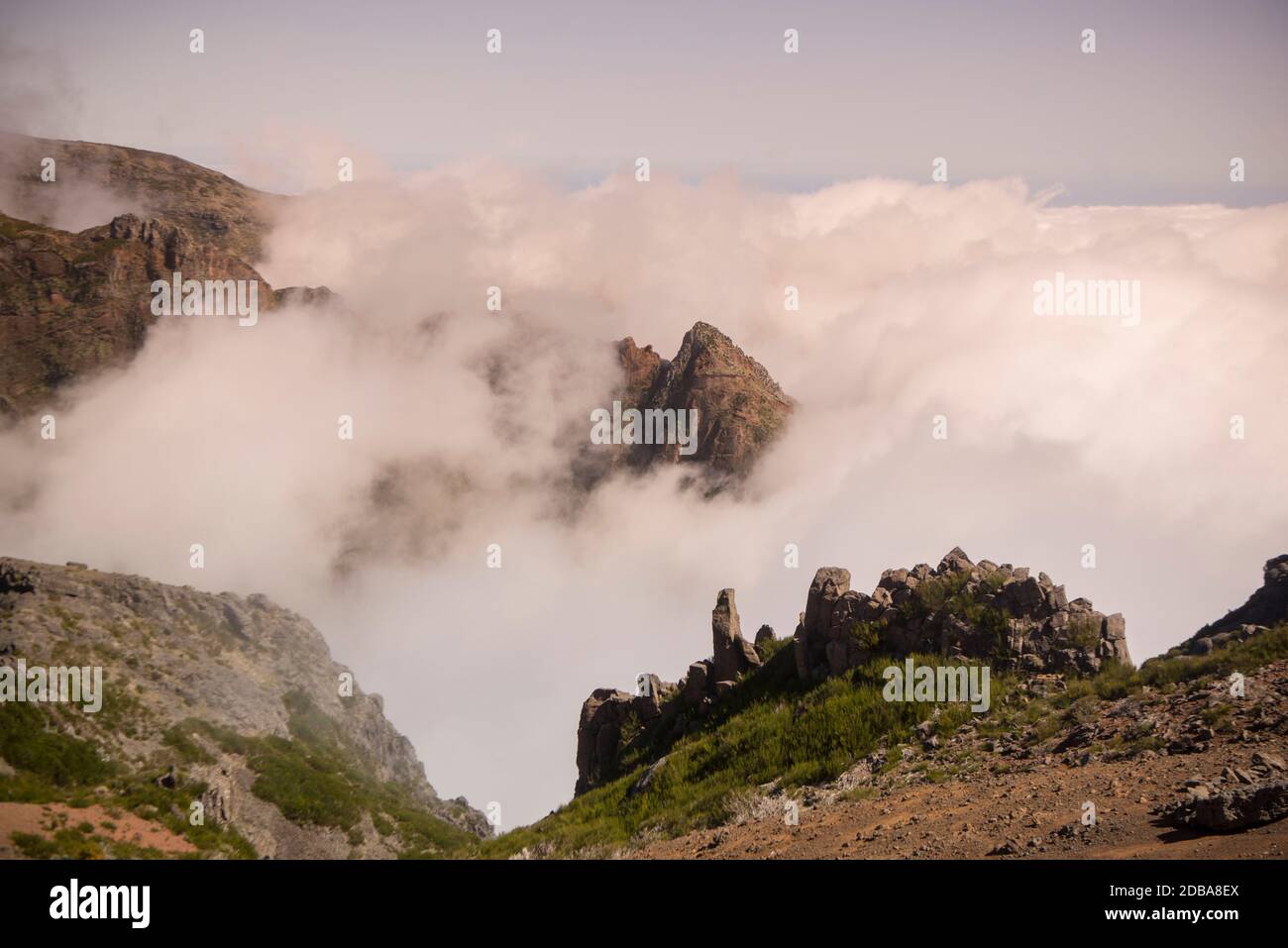 the Landscape and Mountains of the Madeira National Park in Central ...