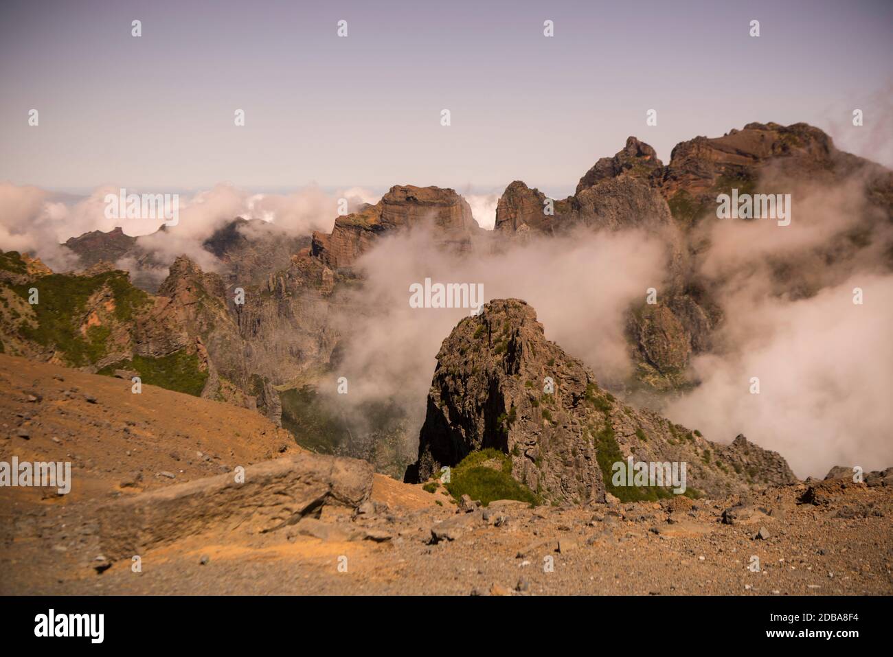 the Landscape and Mountains of the Madeira National Park in Central ...