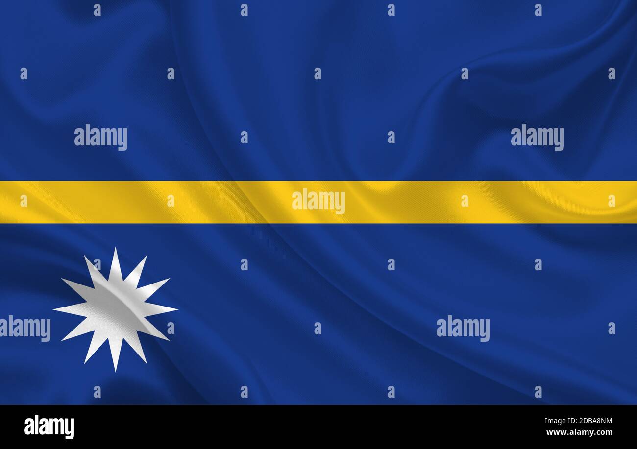 Wavy nauruan flag hi-res stock photography and images - Alamy