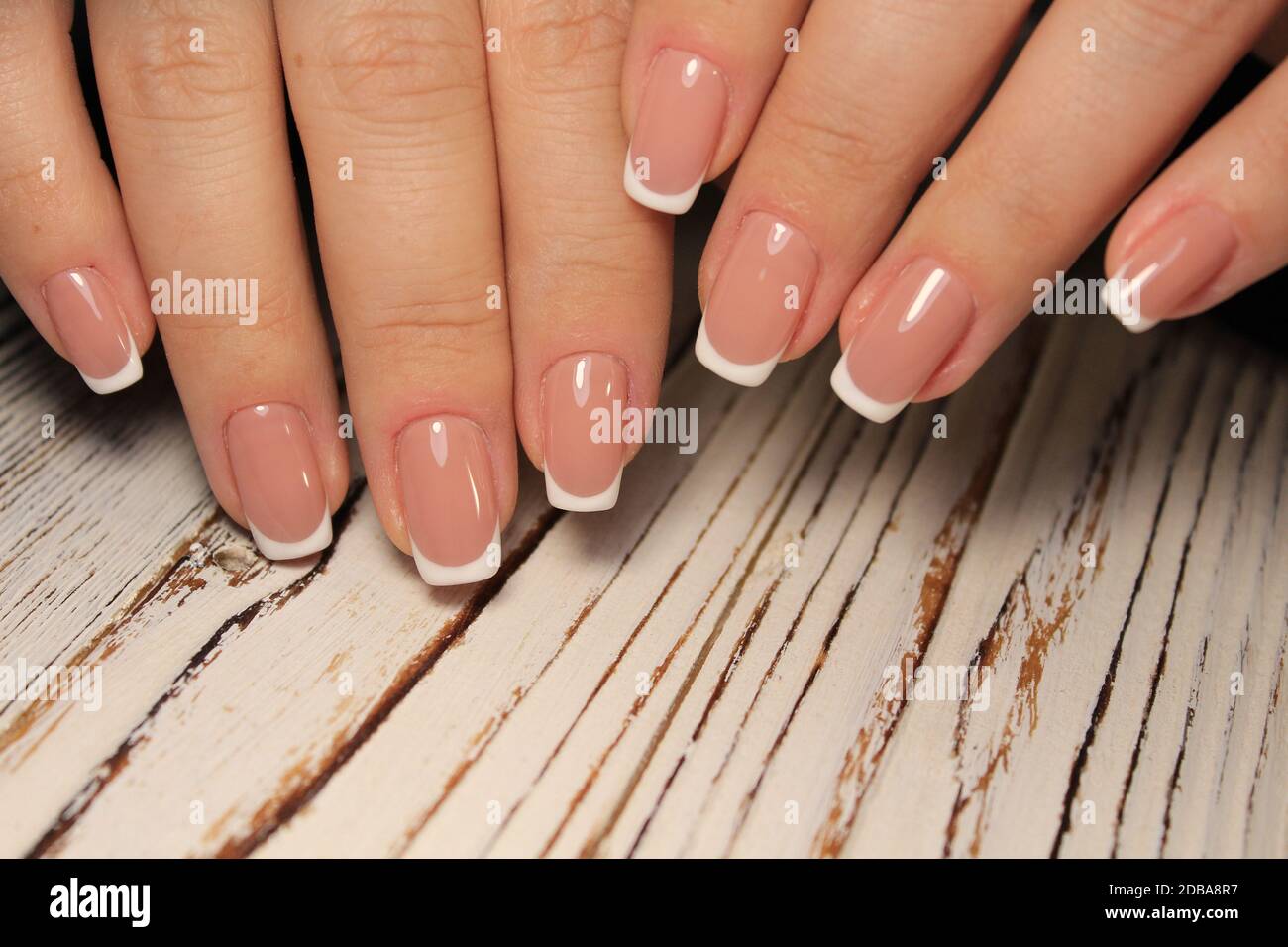 glamorous beautiful manicure on a trendy texture background Stock Photo ...