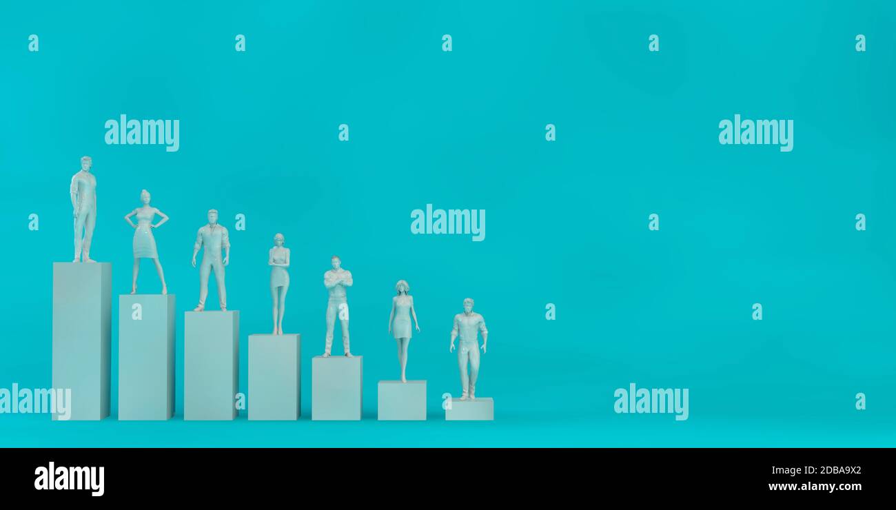 Career Progression in a Business Company Promotion Concept Stock Photo ...