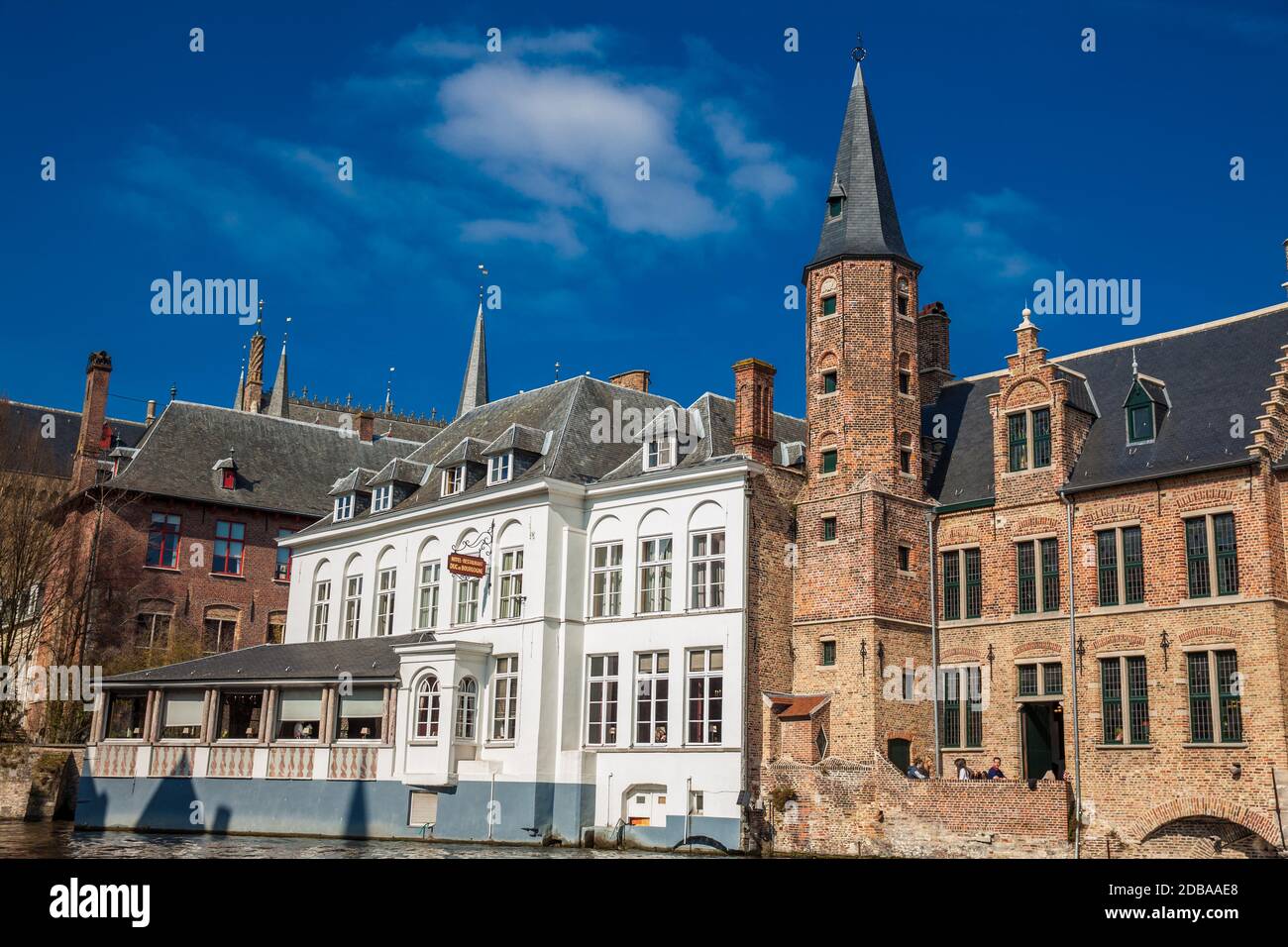 BRUGES, BELGIUM - MARCH, 2018: Traditional architecture of the ...