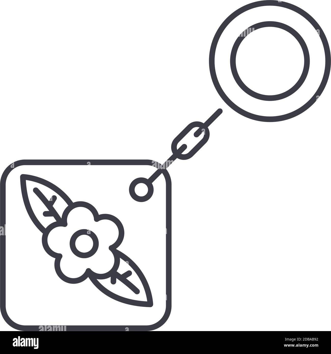 Souvenir icon, linear isolated illustration, thin line vector, web ...