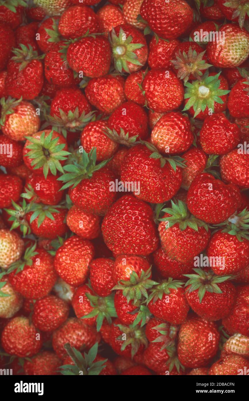 Strawberriesbackground hi-res stock photography and images - Alamy