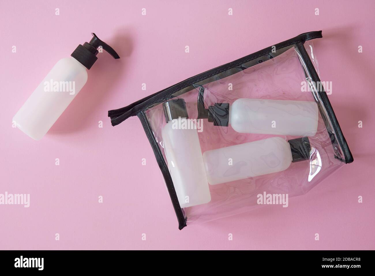 A studio photo of a bathroom travel pack Stock Photo - Alamy