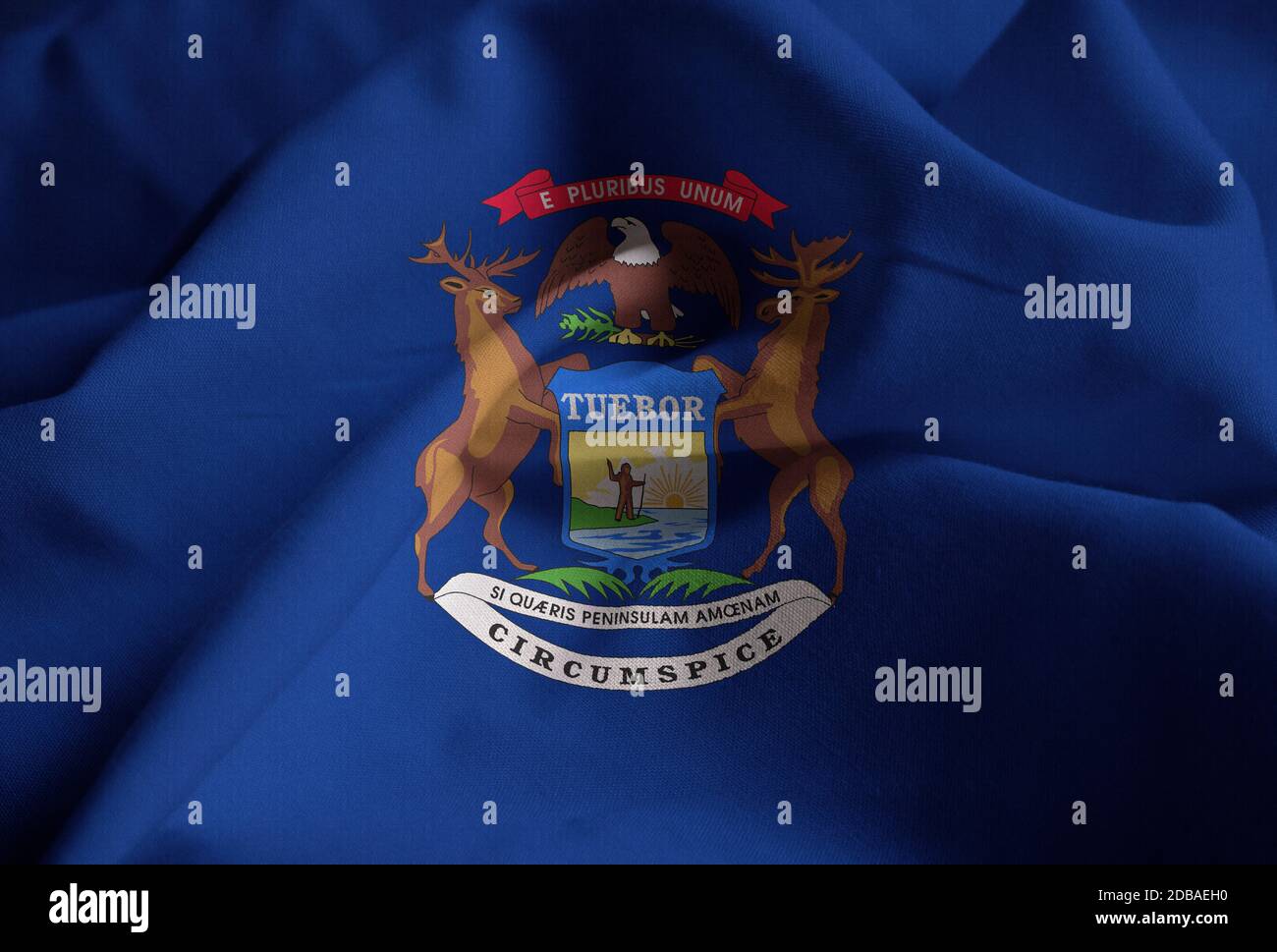 Map state michigan american flag hi-res stock photography and images ...