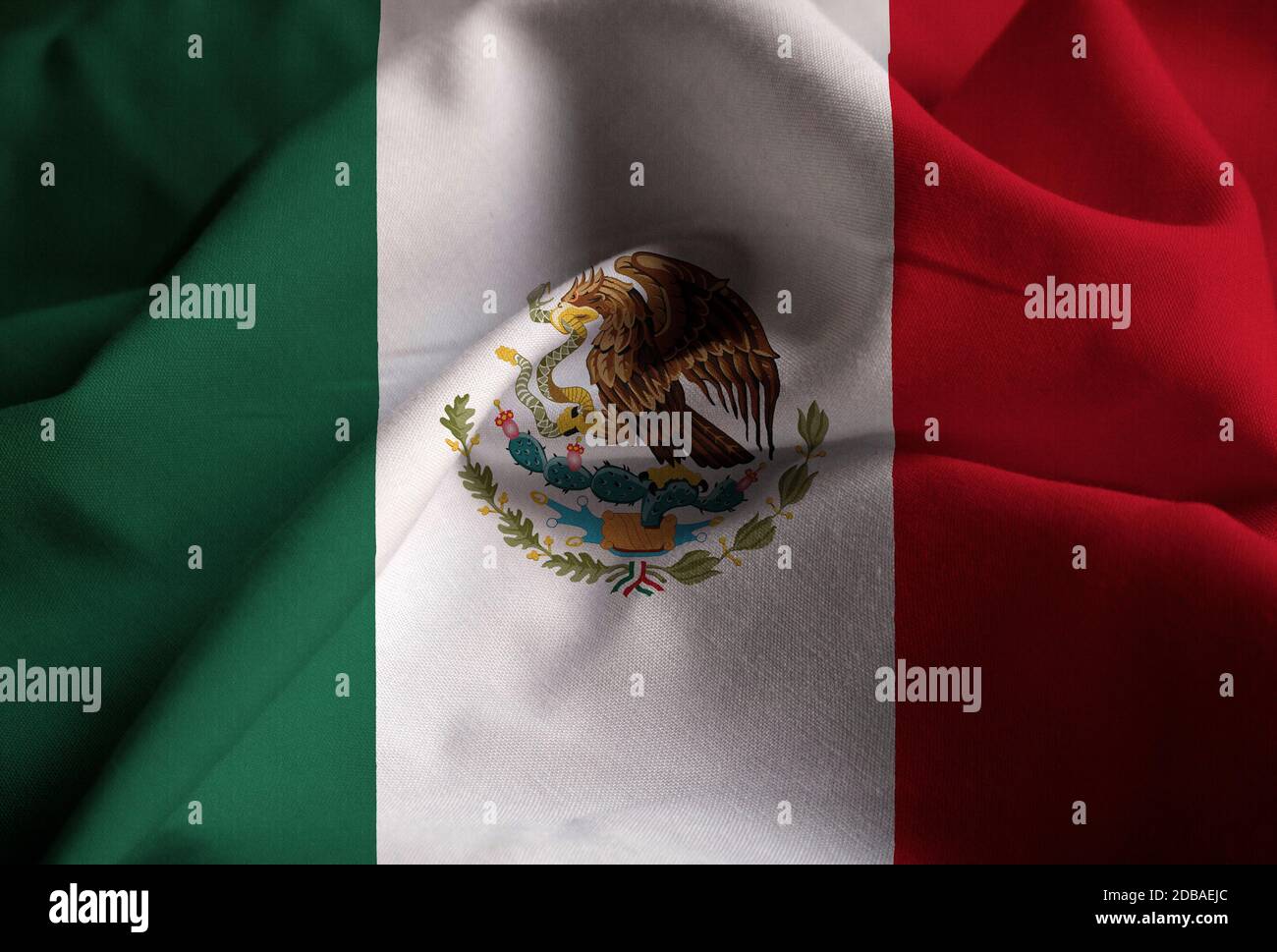 National flag mexico blowing in hi-res stock photography and images - Alamy