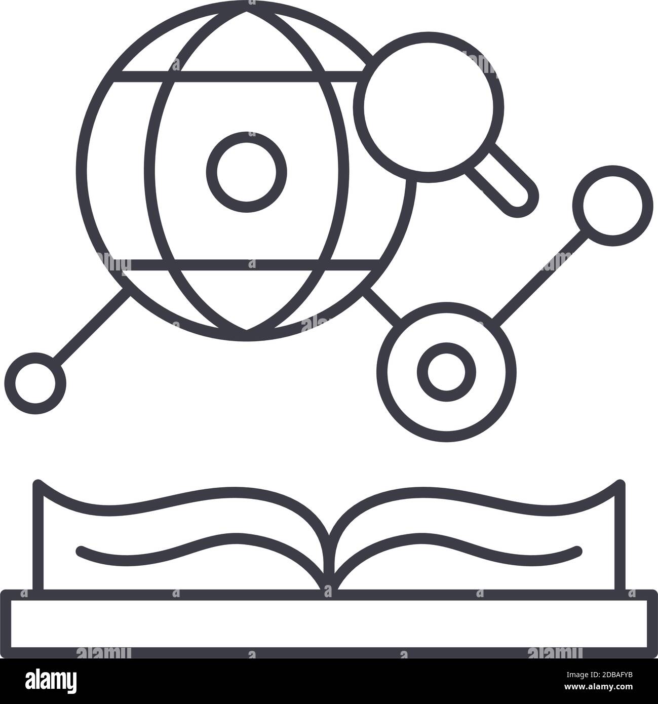 Theory icon, linear isolated illustration, thin line vector, web design ...