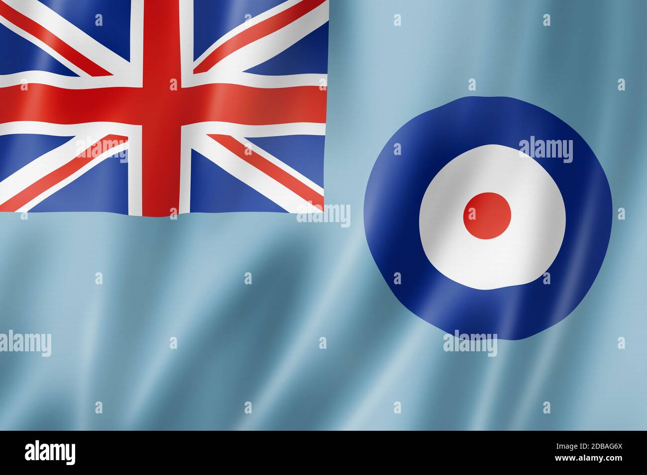 Royal Air Force Ensign, United Kingdom waving flags collection. 3D ...