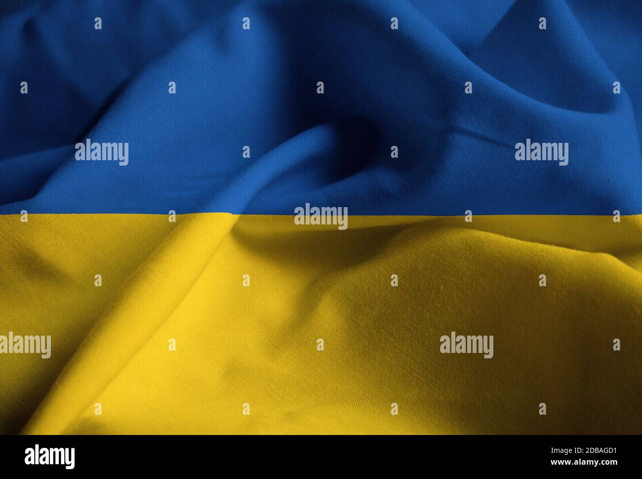 Closeup ruffled ukraine flag hi-res stock photography and images - Alamy