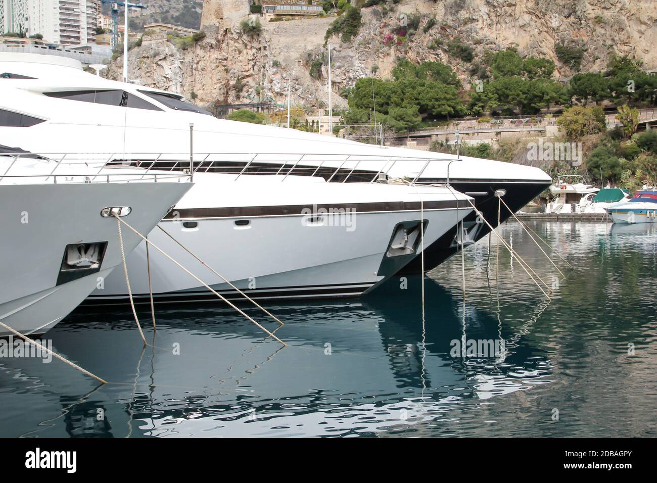 Detail views from a sailing yacht in a harbour Stock Photo - Alamy