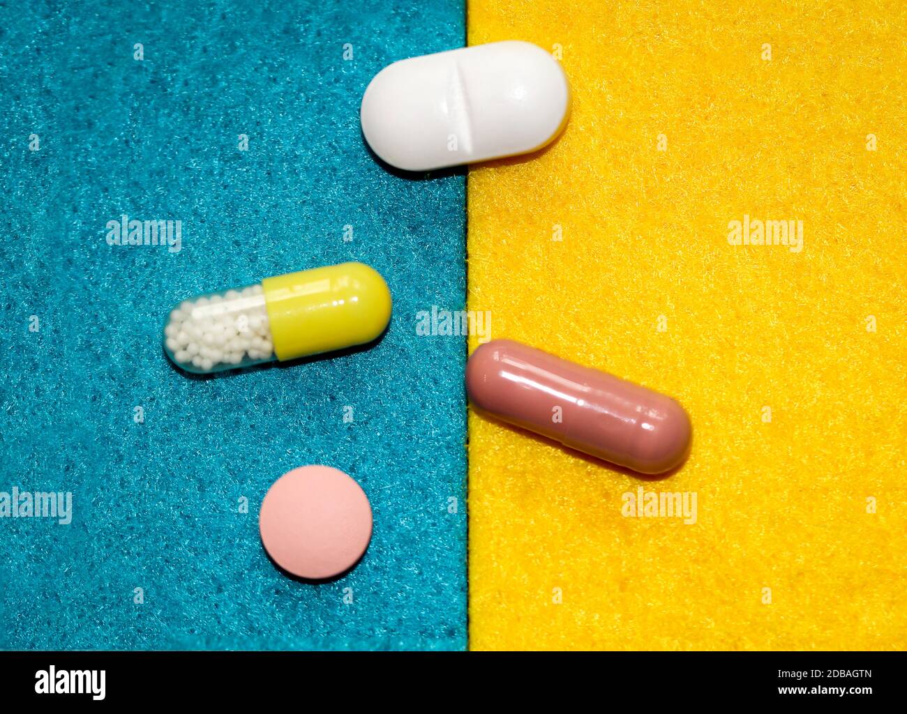 various medicines in tablets and capsule form Stock Photo - Alamy