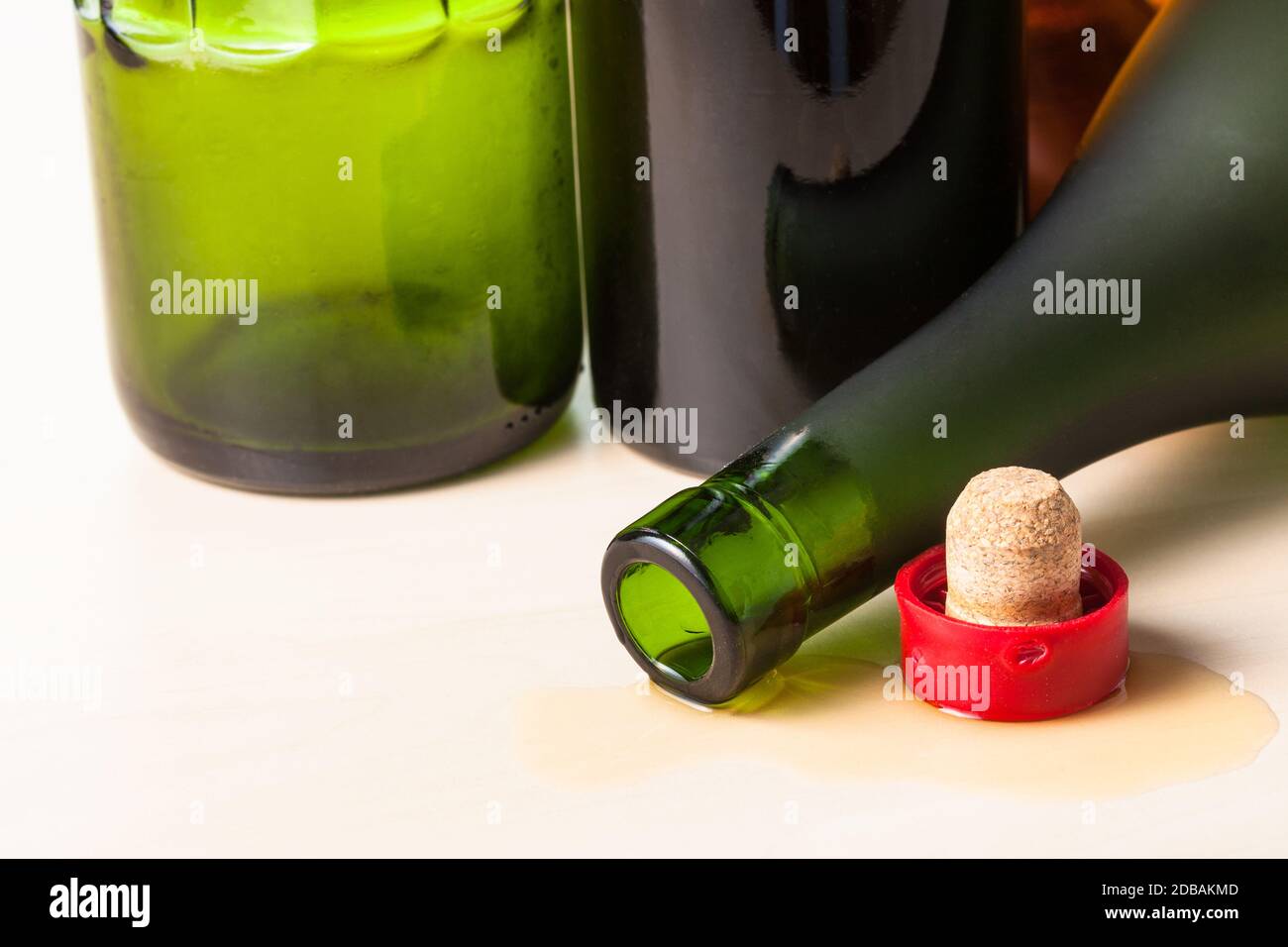 Close up overturned bottle hi-res stock photography and images - Alamy