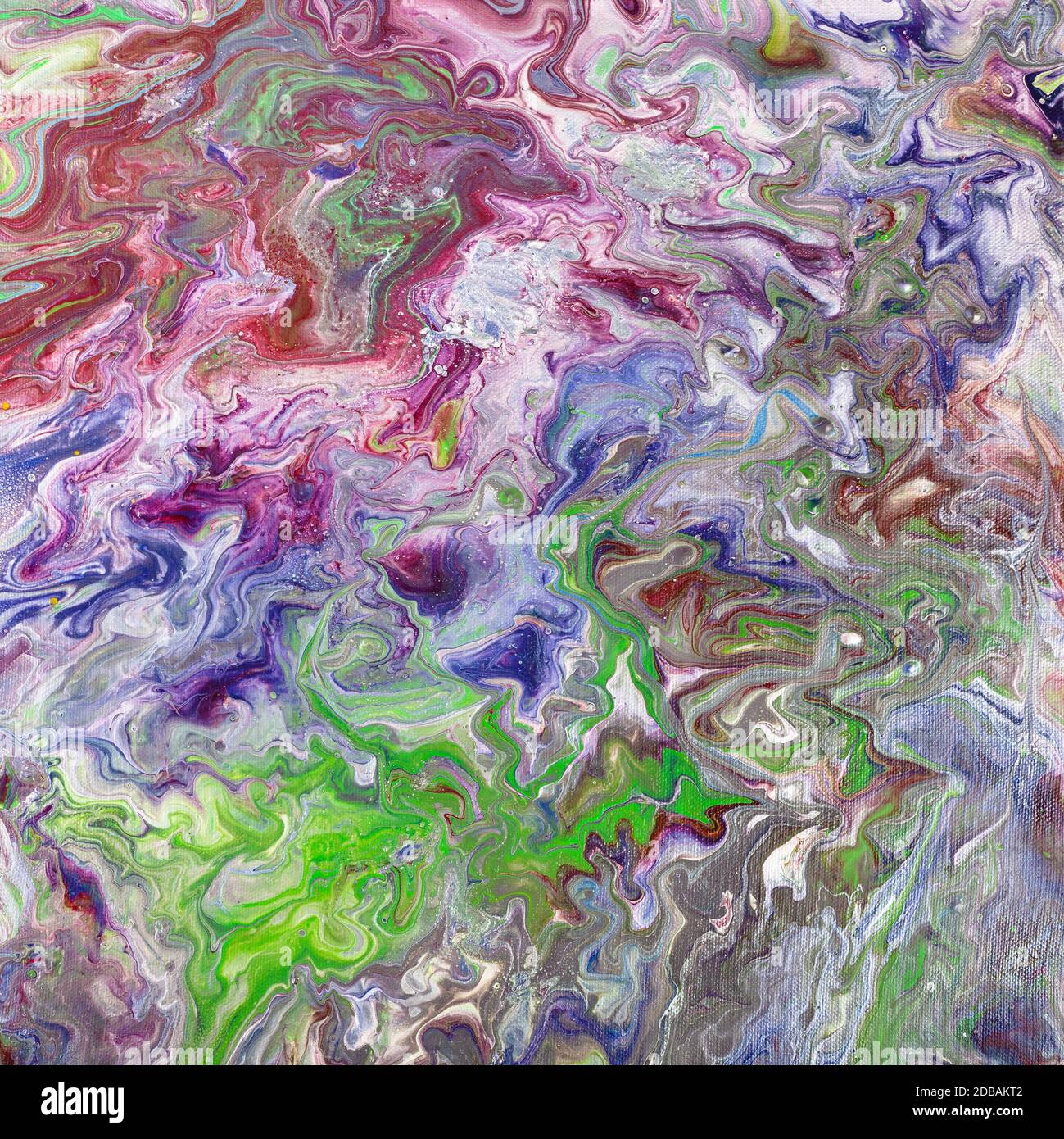 abstract painting with multi-colored acrylic paints on canvas Stock ...