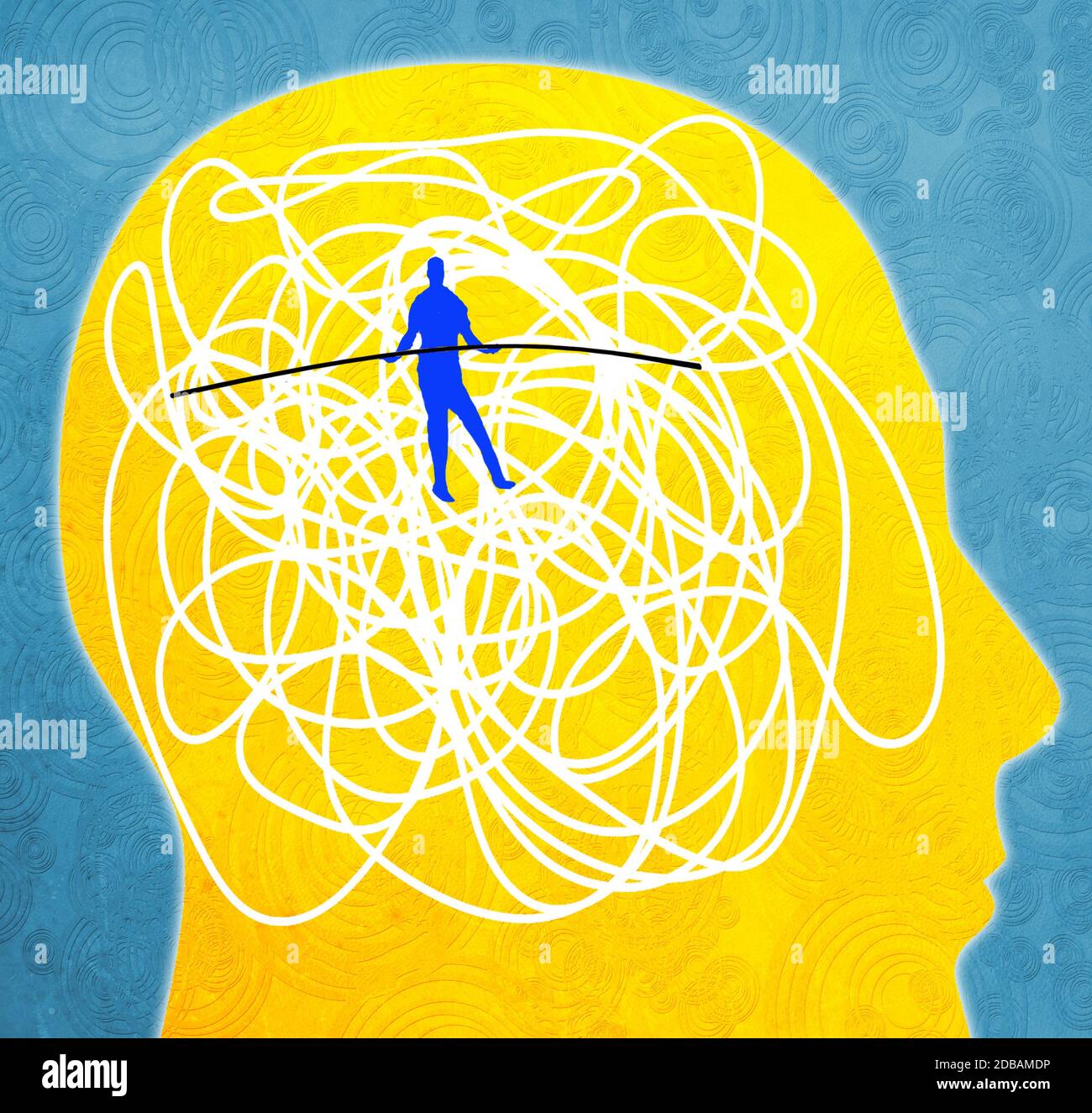 mental disorder concept digital illustration Stock Photo - Alamy