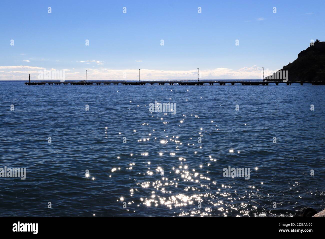 Sunshine reflection on sea hi-res stock photography and images - Alamy