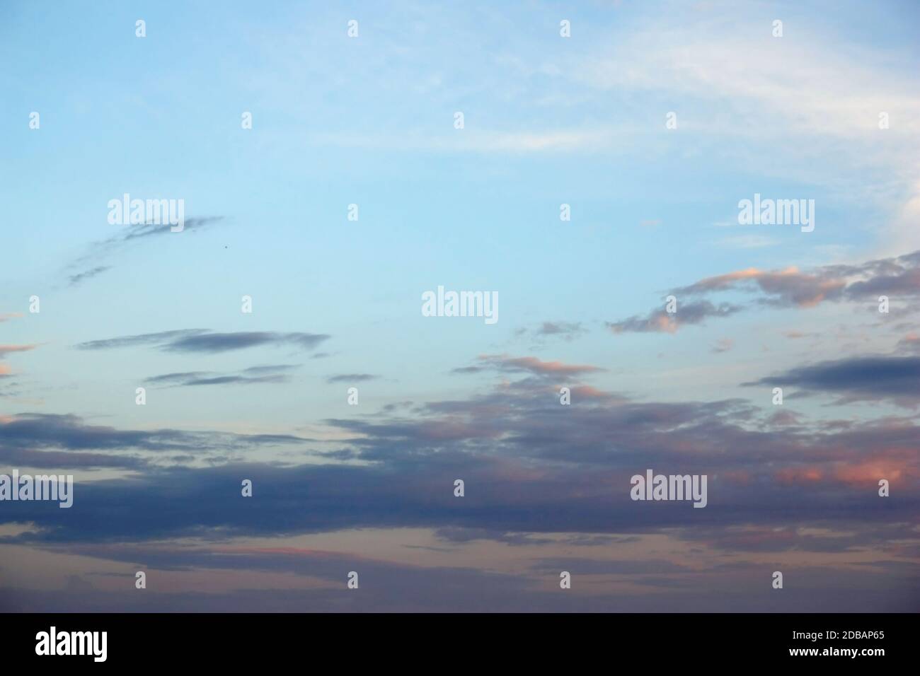 Beautiful evening sky with clouds Stock Photo - Alamy