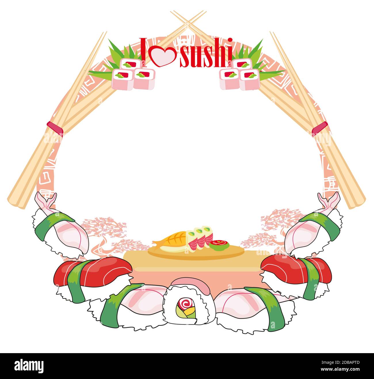 Sushi - artistic frame Stock Photo - Alamy