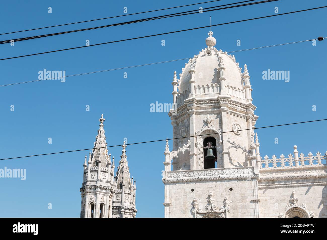architectural detail of the holy mary church of Belem (Igreja de Santa ...