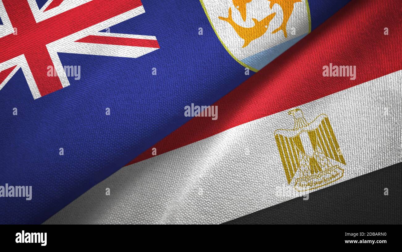 Egypt anguilla flag hi-res stock photography and images - Alamy