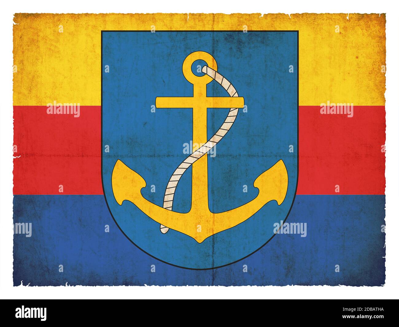 Flag of the German island Hallig Hooge (Schleswig-Holstein, Germany ...