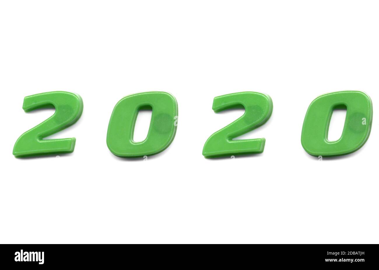 Year 2020 label written with magnetic letters Stock Photo - Alamy