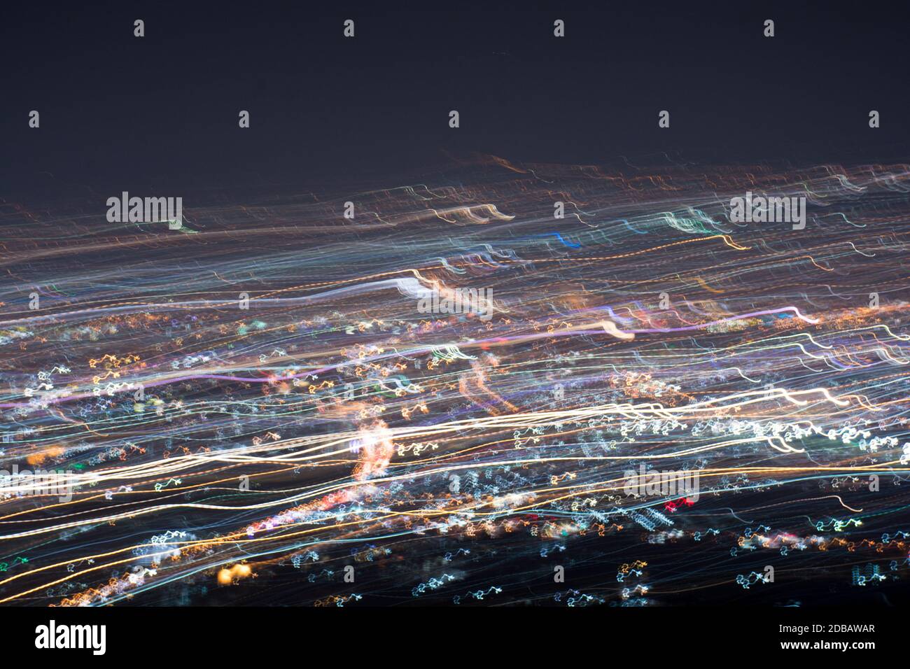 Abstract long exposure, experimental surreal photo, city and vehicle ...