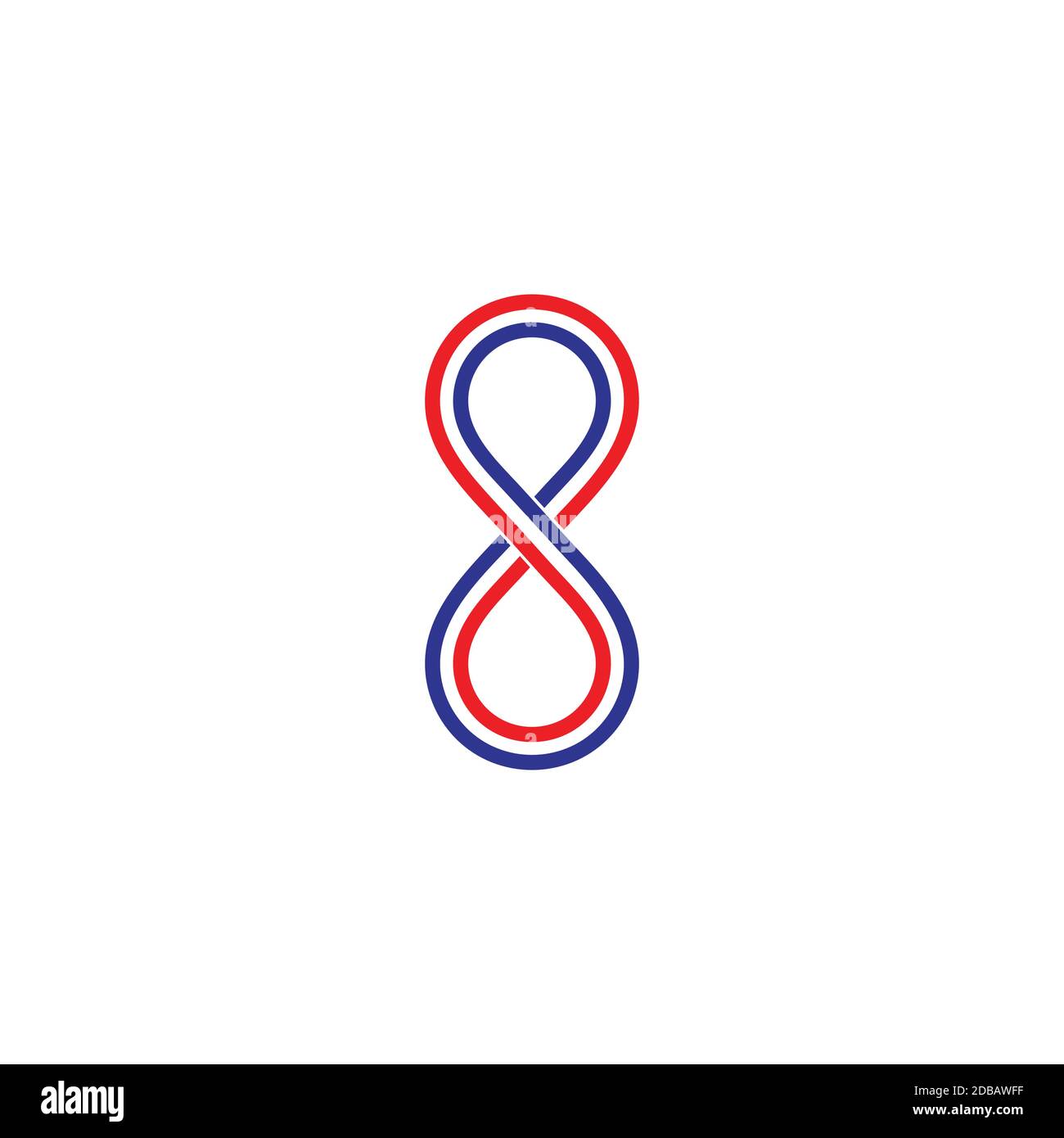 infinity street line overlapping design logo vector Stock Vector Image ...