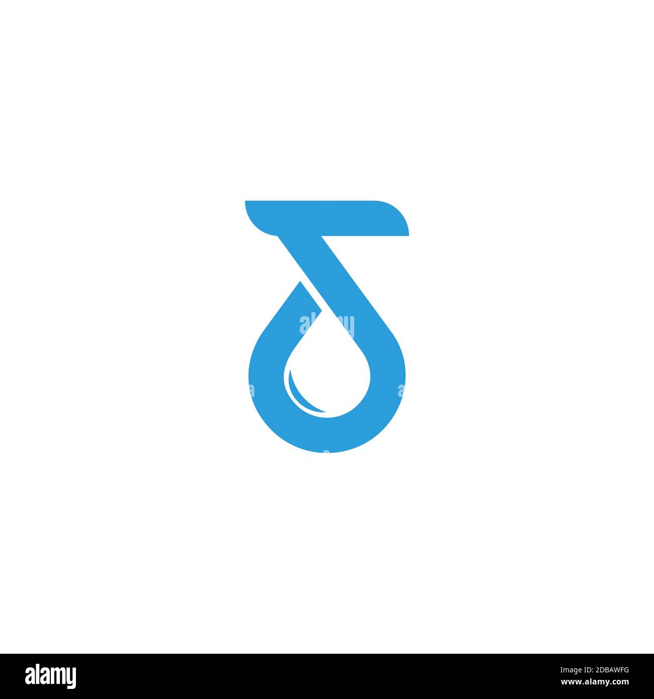 abstract letter s drop water geometric line logo vector Stock Vector ...