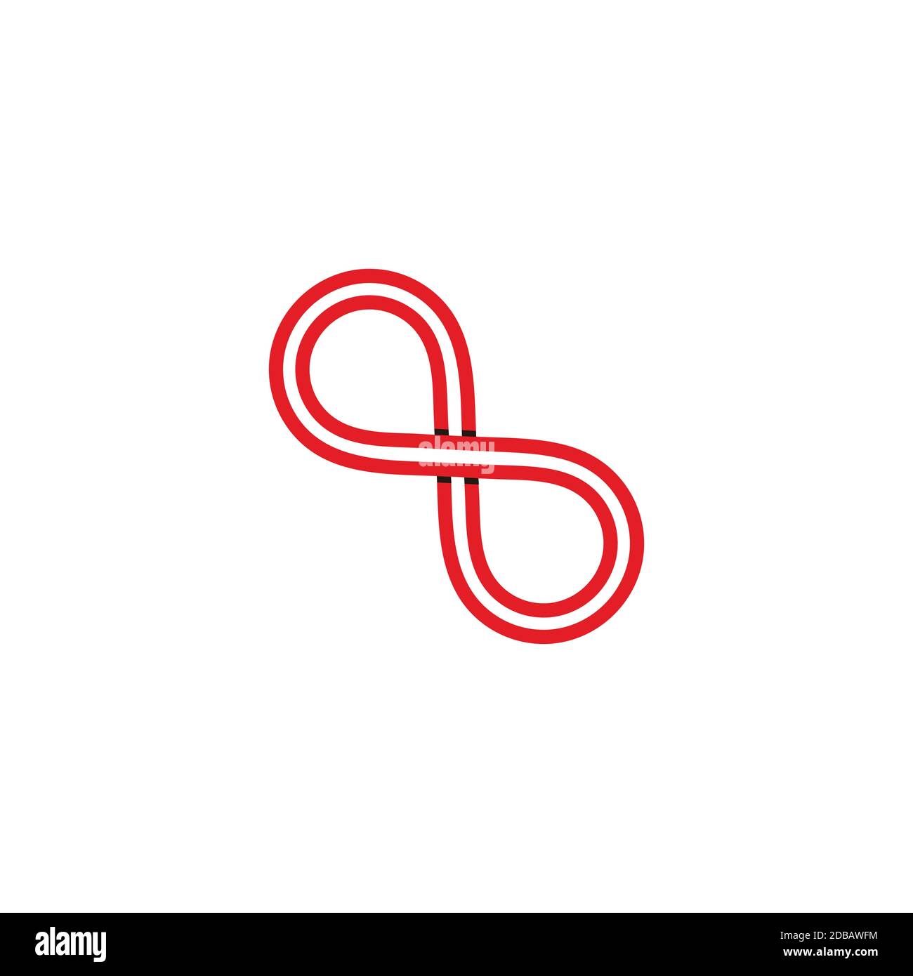 infinity shadow overlapping line colorful design logo vector Stock ...