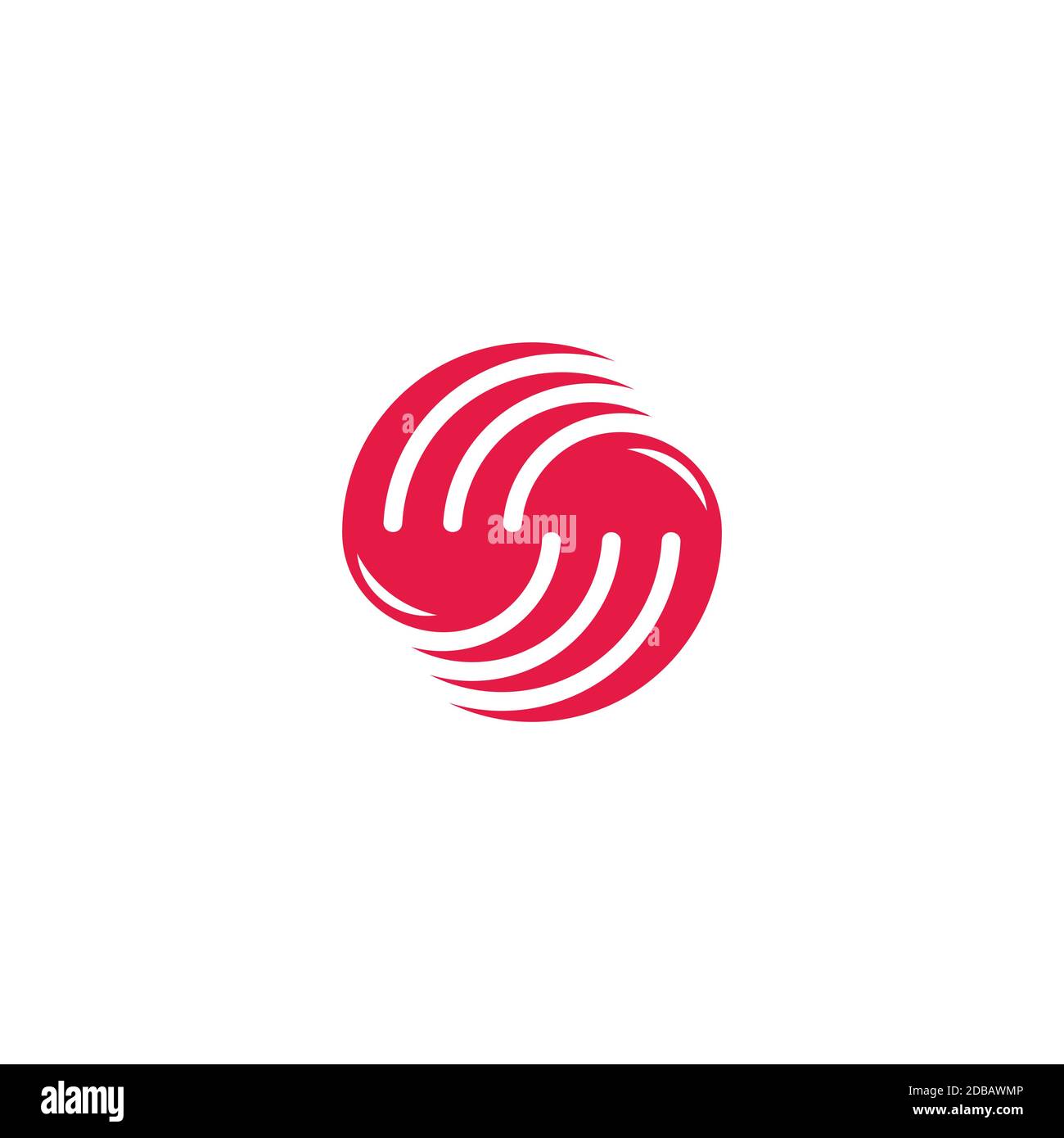 round motion object abstract geometric logo vector Stock Vector Image ...