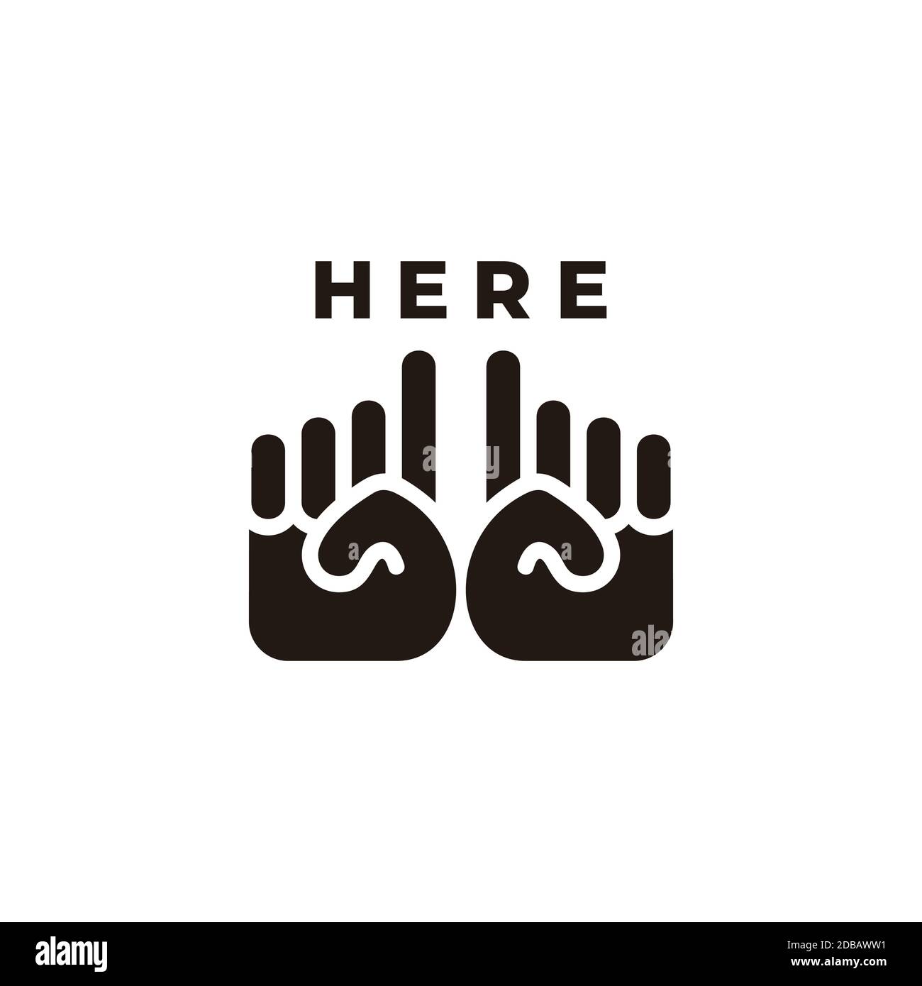 pointing up directions finger sign icon symbol vector Stock Vector ...