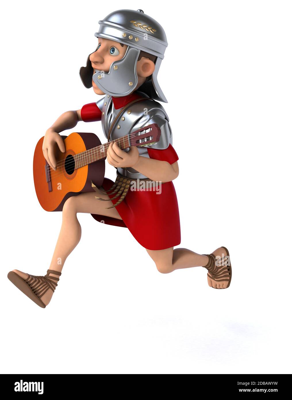 Roman soldier - 3D Illustration Stock Photo - Alamy