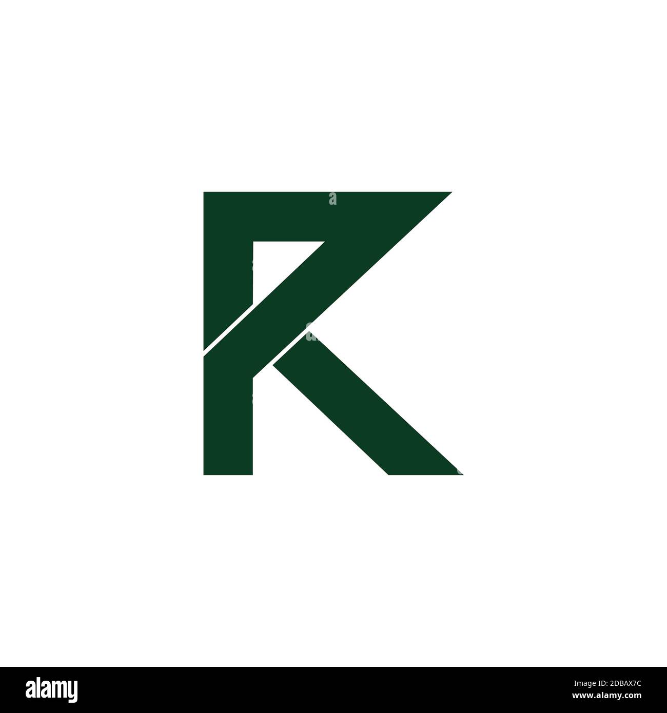 abstract letter rk simple geometric line logo vector Stock Vector Image ...