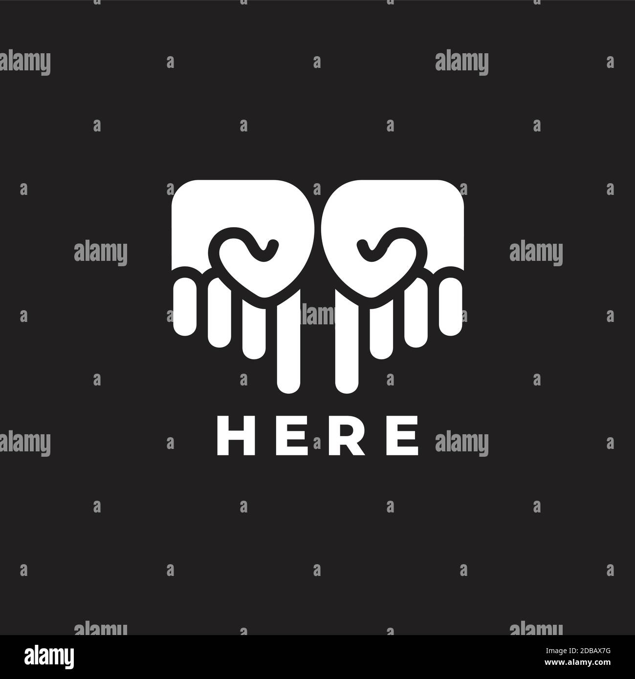 pointing down direction finger sign icon symbol vector Stock Vector ...