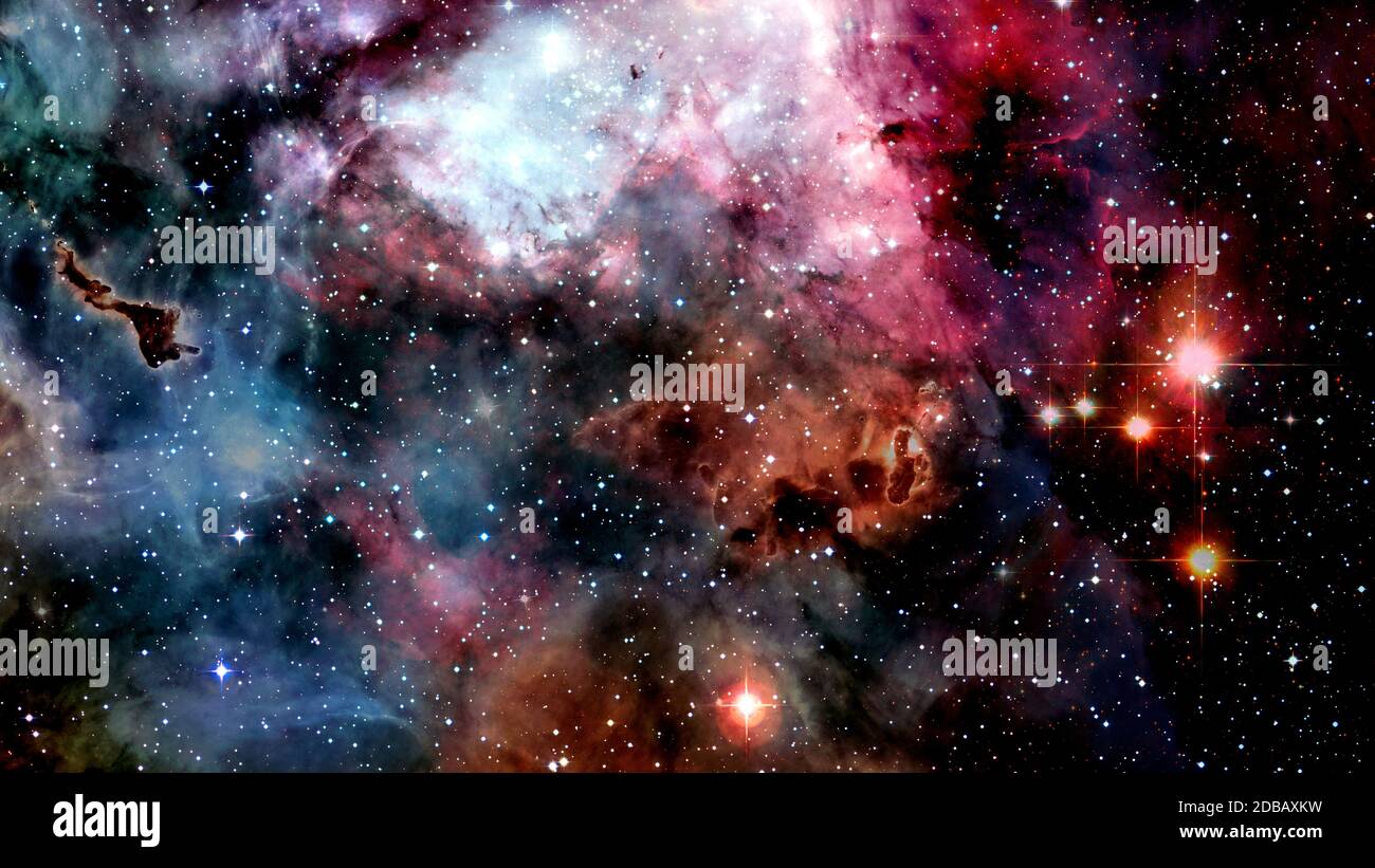 Starry background of deep outer space. Elements of this image furnished by NASA Stock Photo - Alamy