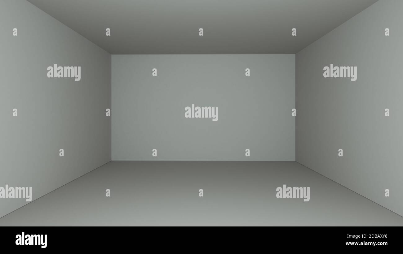 empty room space realistic 3D rendering Stock Photo - Alamy