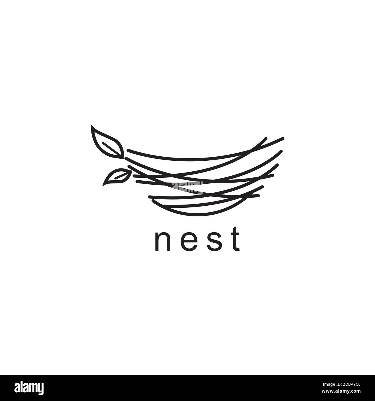 Logo family illustration vector Black and White Stock Photos & Images ...