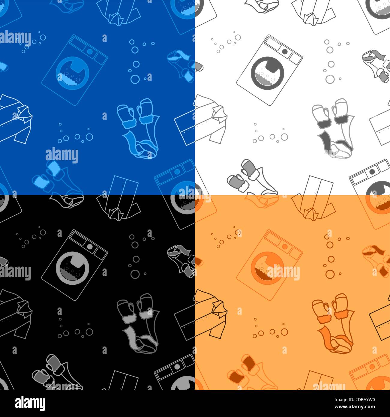 Seamless washing machine pattern hi-res stock photography and images ...