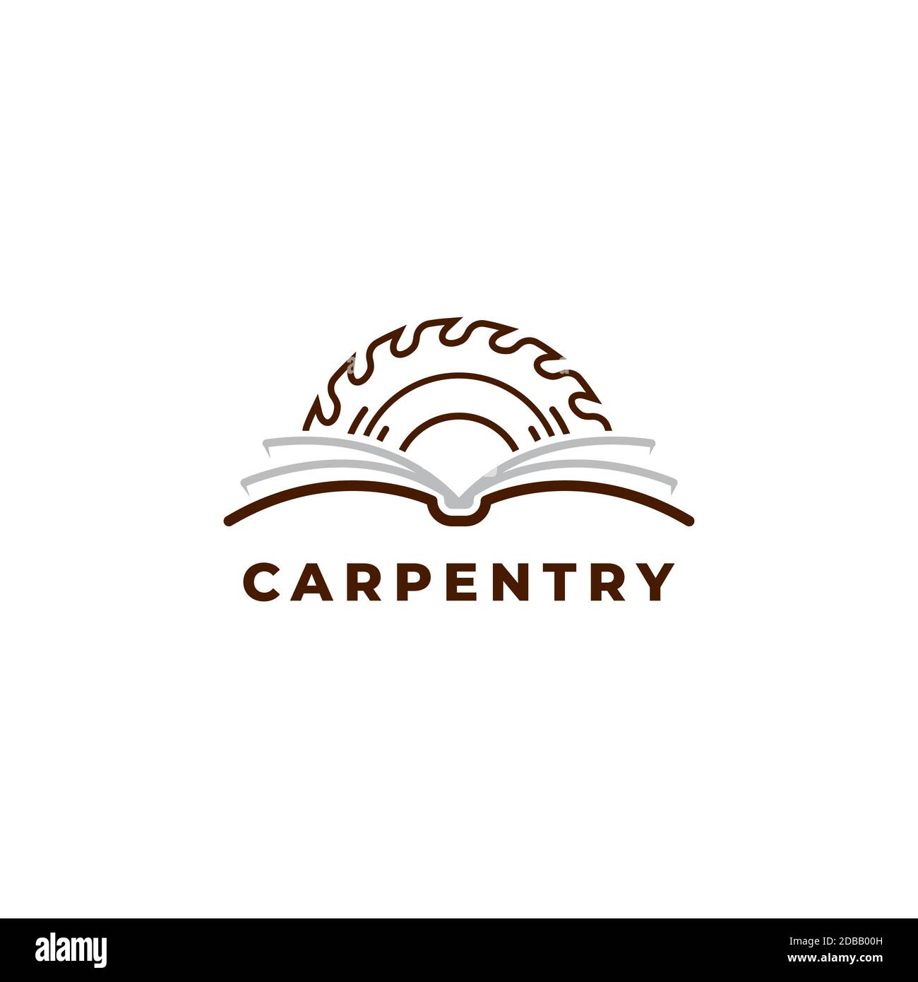 Vintage Wood Works And Carpentry Logos Emblems Templates
