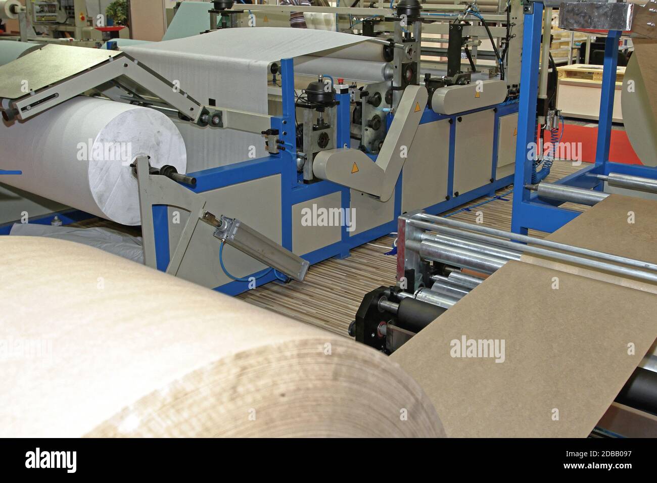 Big Rolls of Paper Prepared for Production Stock Photo - Alamy