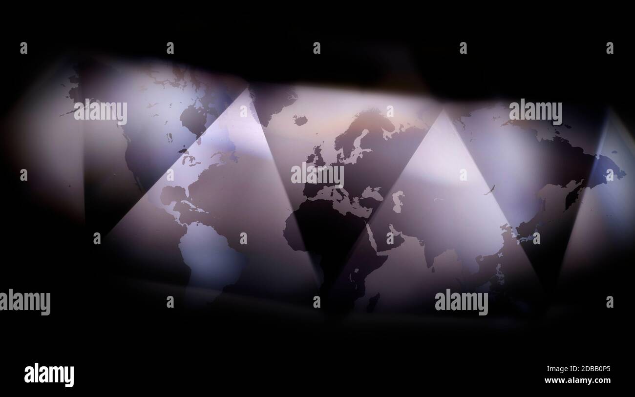 World map with on abstract background Stock Photo - Alamy