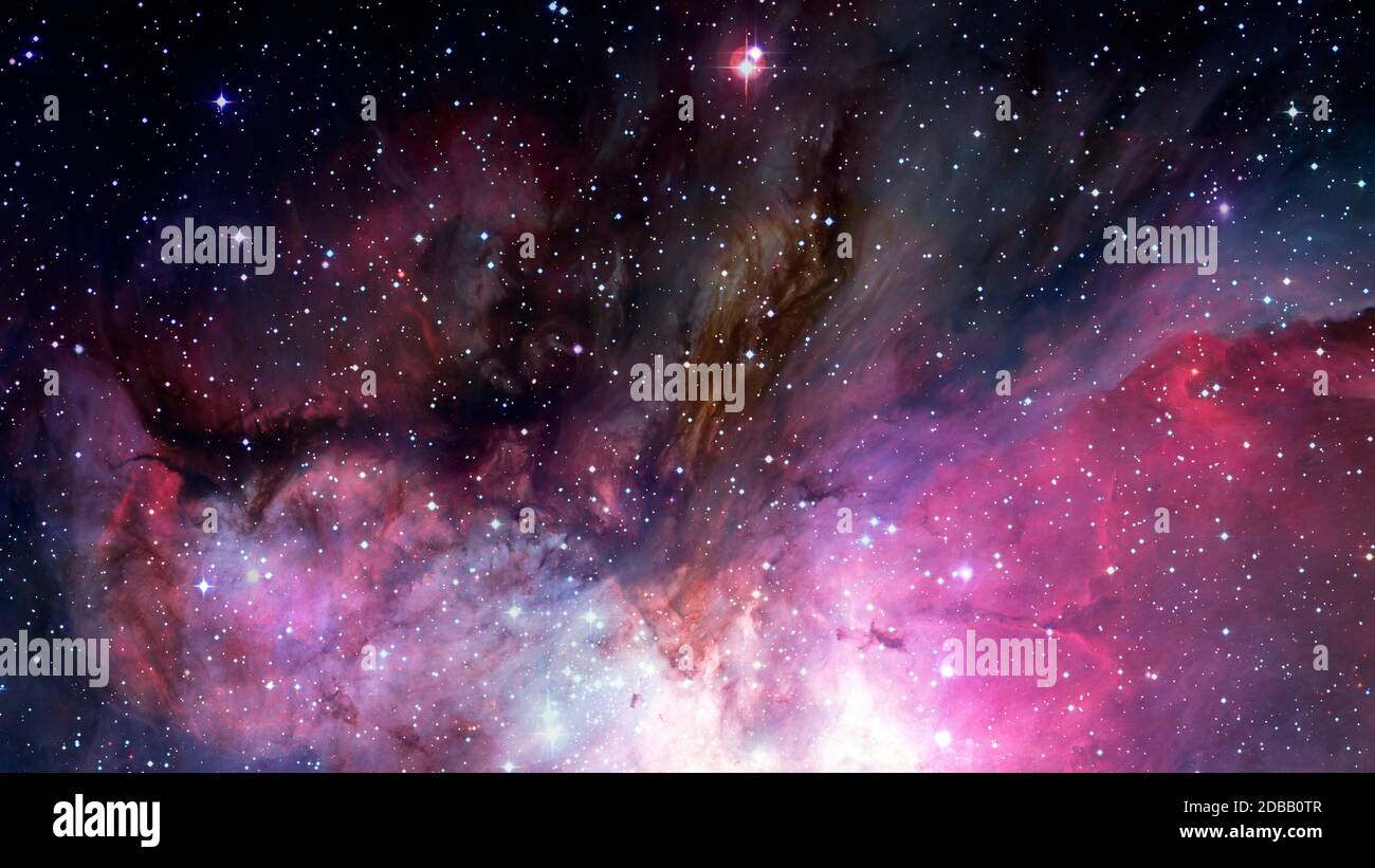 Infinite space background with nebulas and stars. This image elements ...