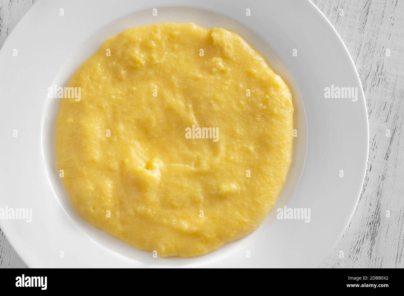 Italian traditional polenta, a dish of boiled cornmeal Stock Photo - Alamy