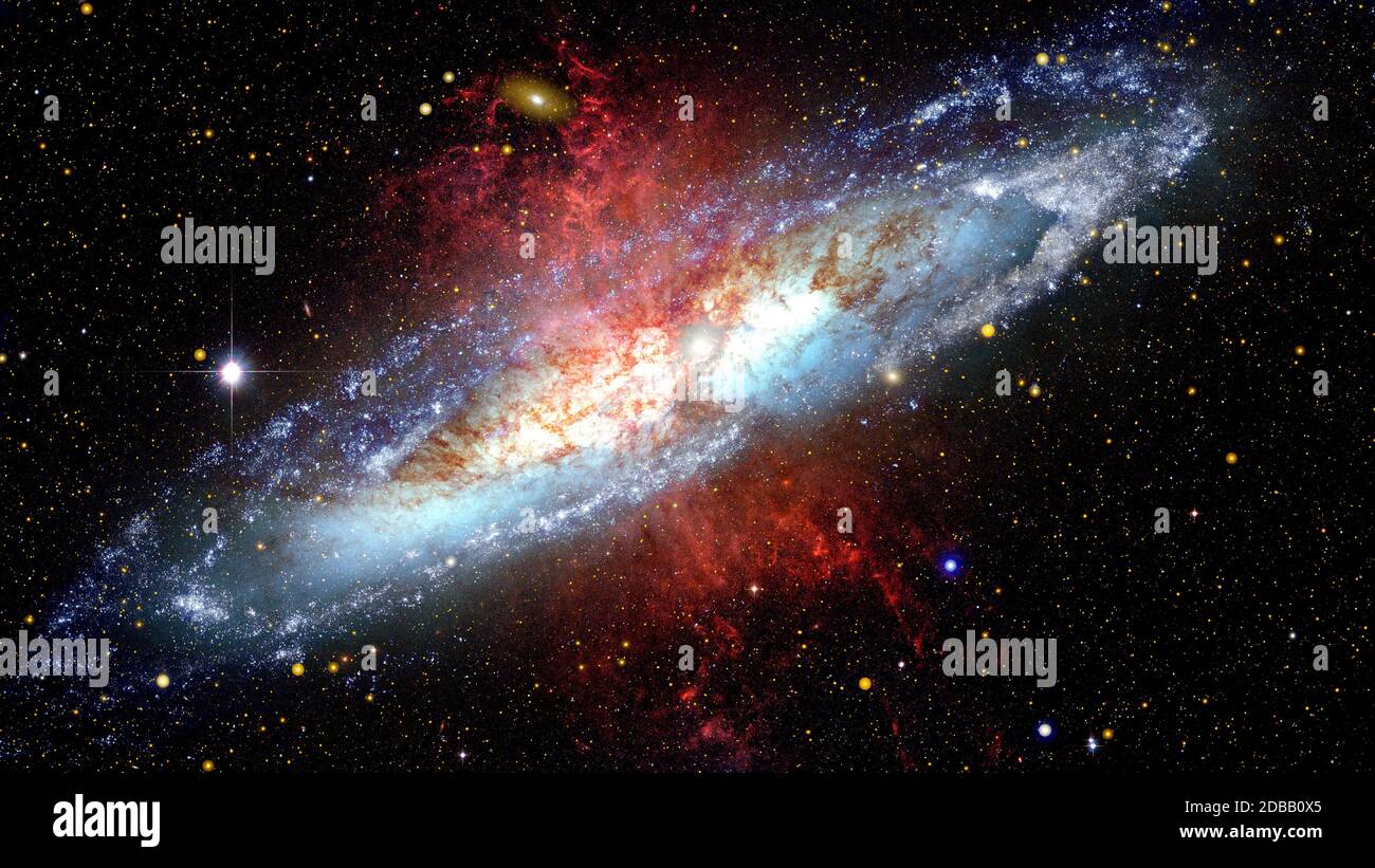 High definition star field, colorful night sky space. Nebula and ...