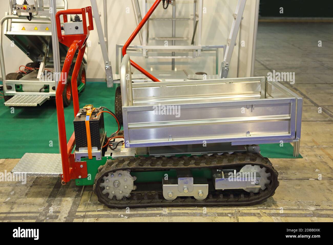 Mini Electric Tracked Dumper Vehicle for Agriculture Stock Photo - Alamy