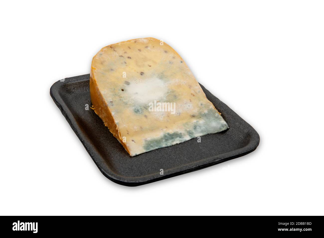 Moldy Cheese isolated on white background Stock Photo - Alamy