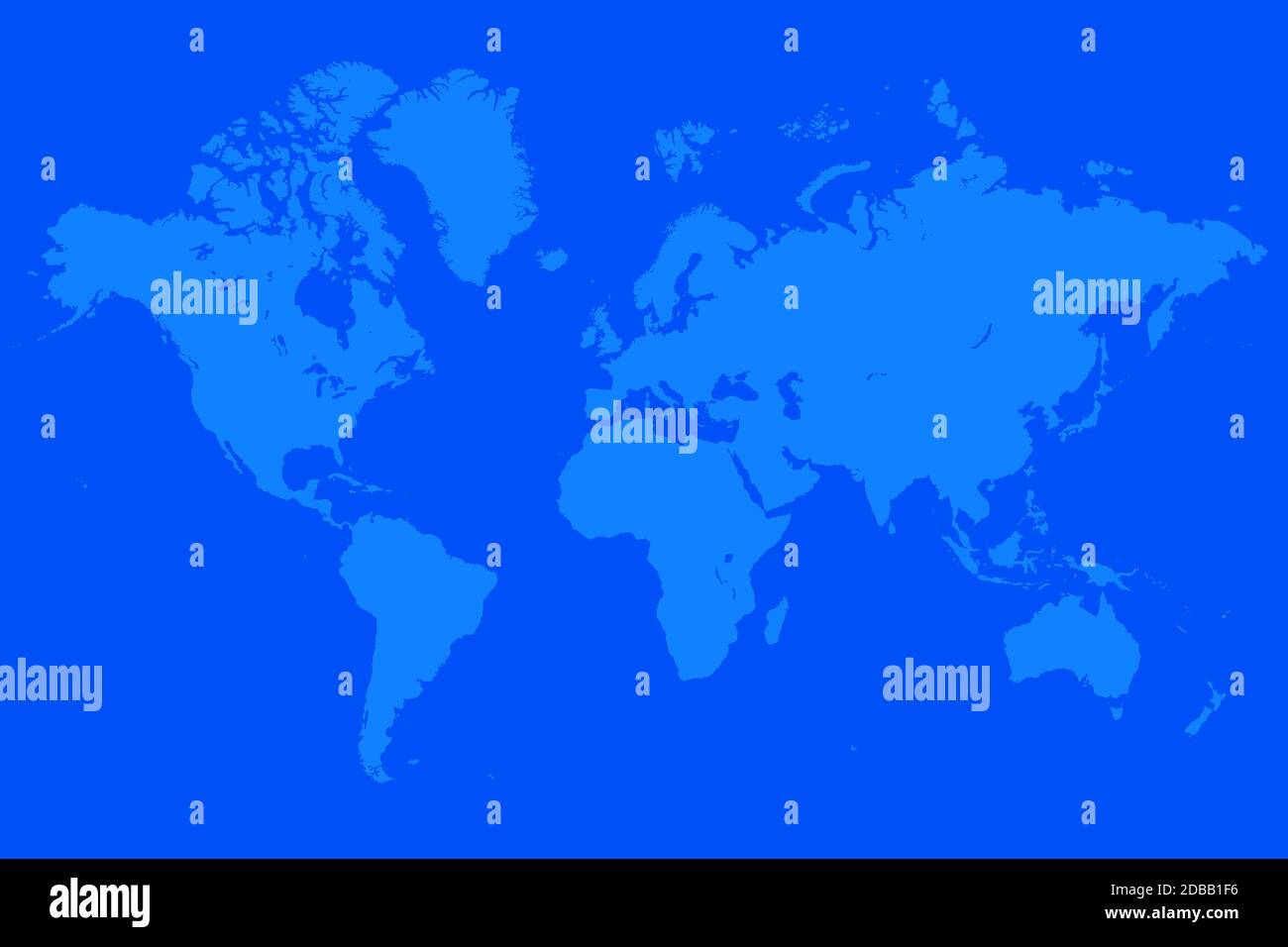 Blue World map Stock Photo - Alamy